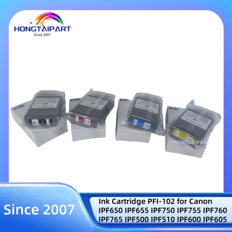 Ink Cartridge-MBK C M Y PFI-102 for Canon IPF650 IPF655 IPF750 IPF755 IPF760 IPF765 IPF500 ...